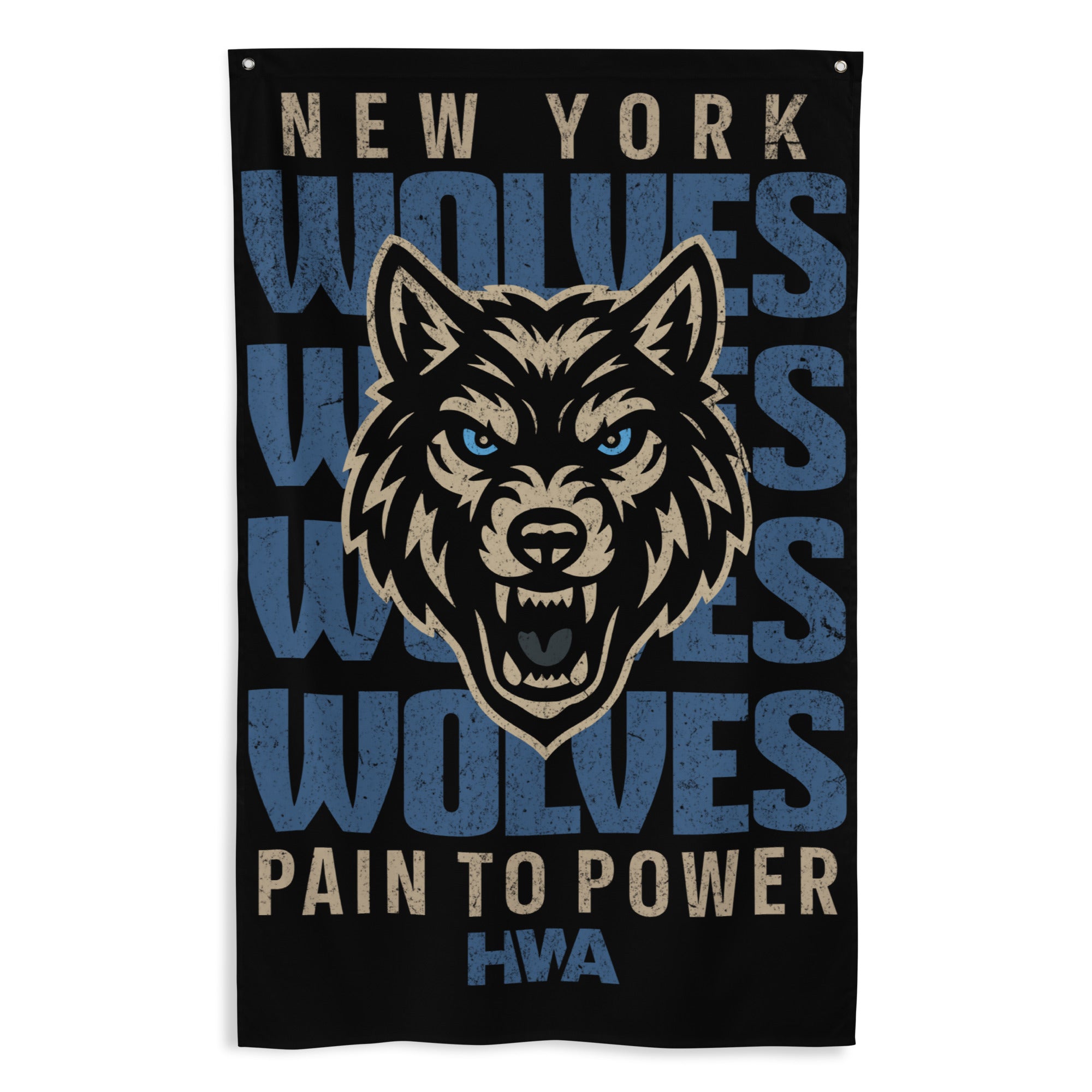 NY Wolves x HWA | PAIN TO POWER FLAG - Hard Work Athletics